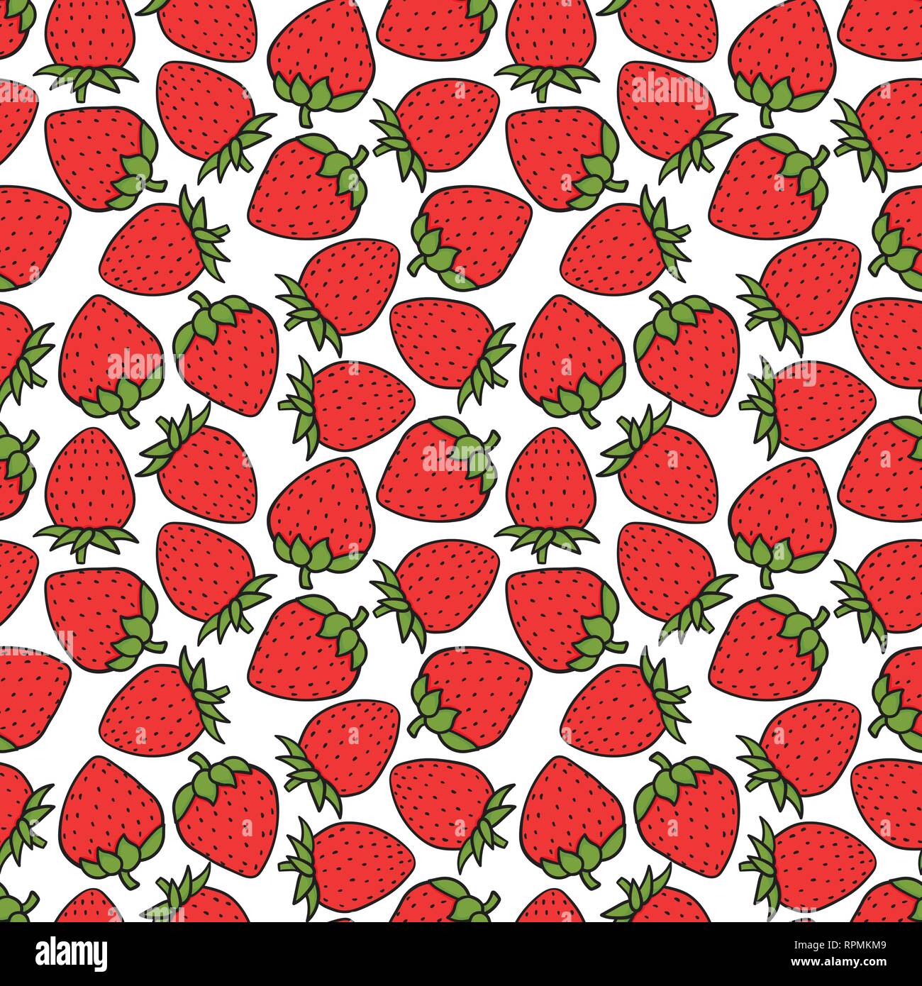 Strawberry sweet red berry Seamless pattern. Design surface texture ...