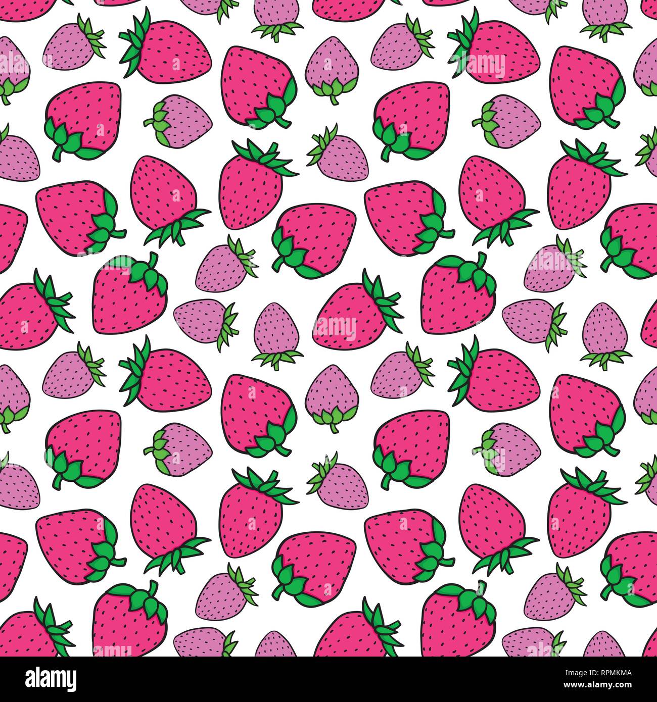 Strawberry sweet pink color Seamless pattern. Design surface texture ...