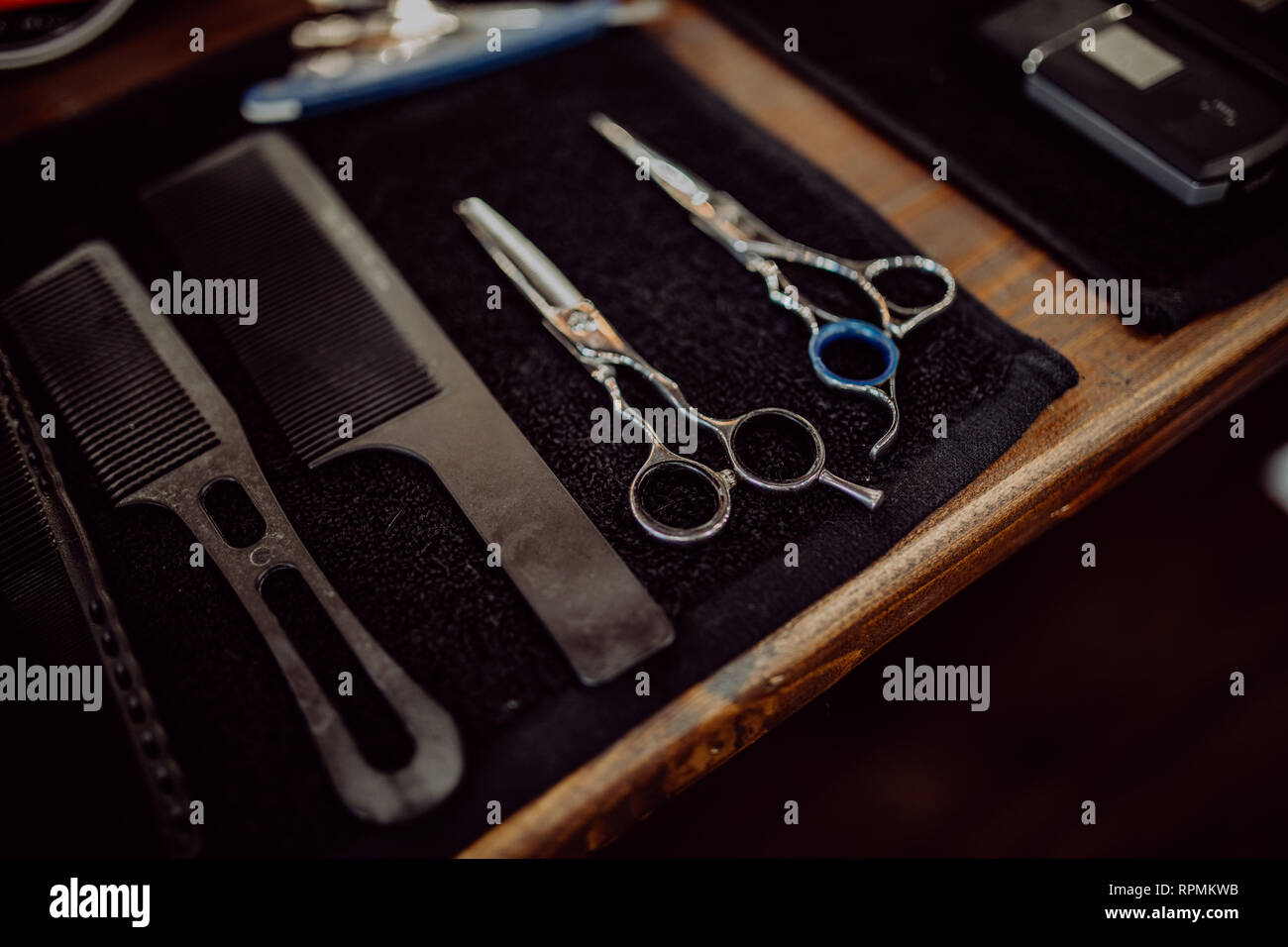 Barber tools hi-res stock photography and images - Alamy