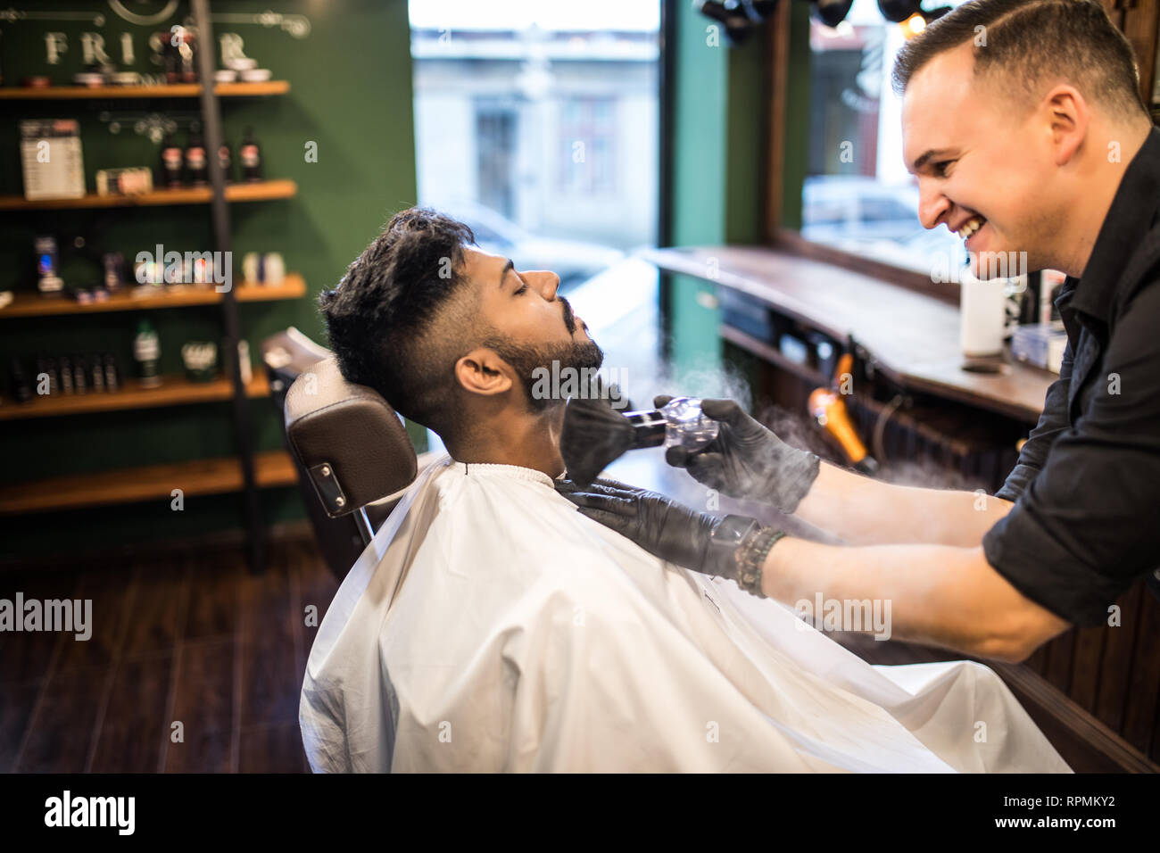 Barber banner design hi-res stock photography and images - Alamy
