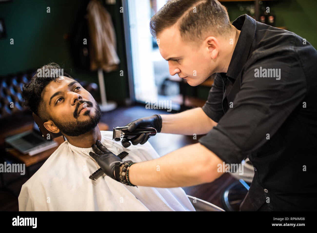 Barber banner design hi-res stock photography and images - Alamy