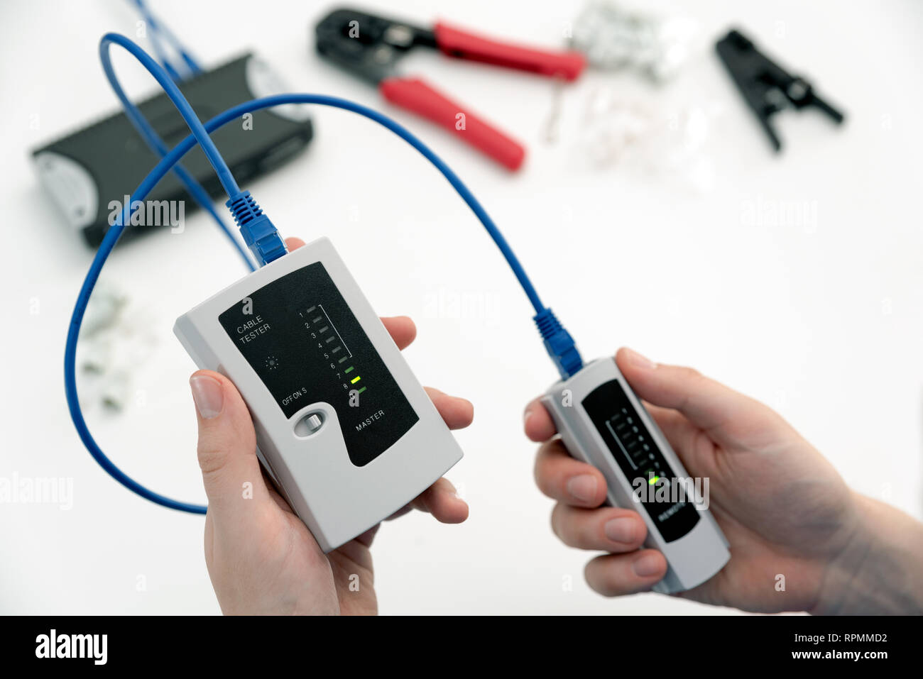 Cable tester hi-res stock photography and images - Alamy