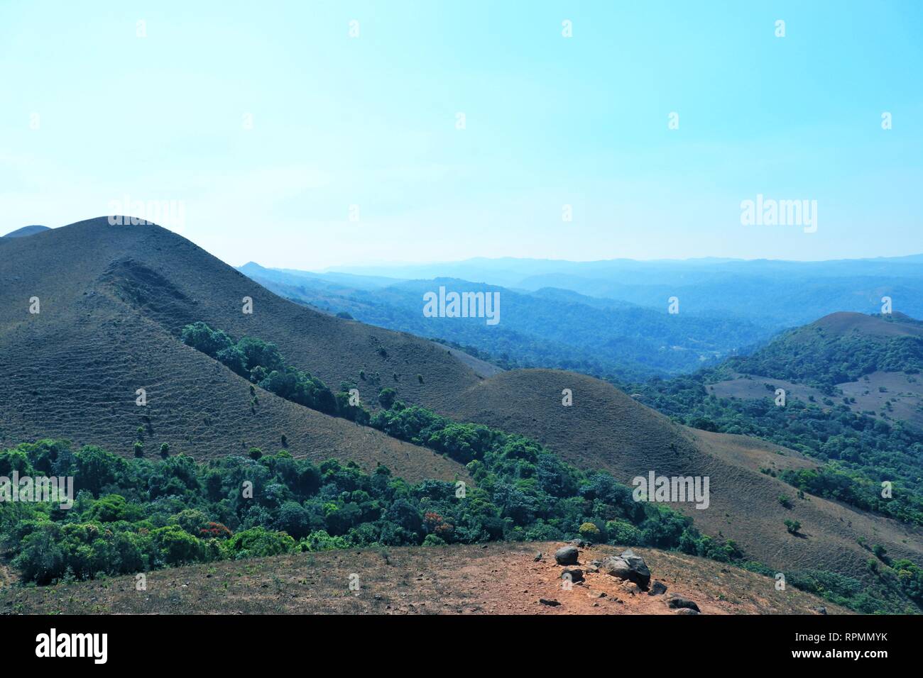 Mandalpatty view point coorg Stock Photo - Alamy
