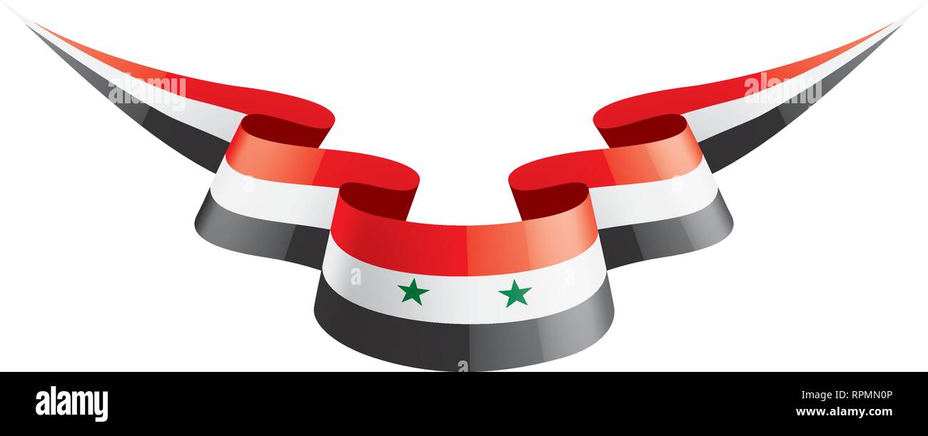 Syria flag, vector illustration on a white background Stock Vector ...
