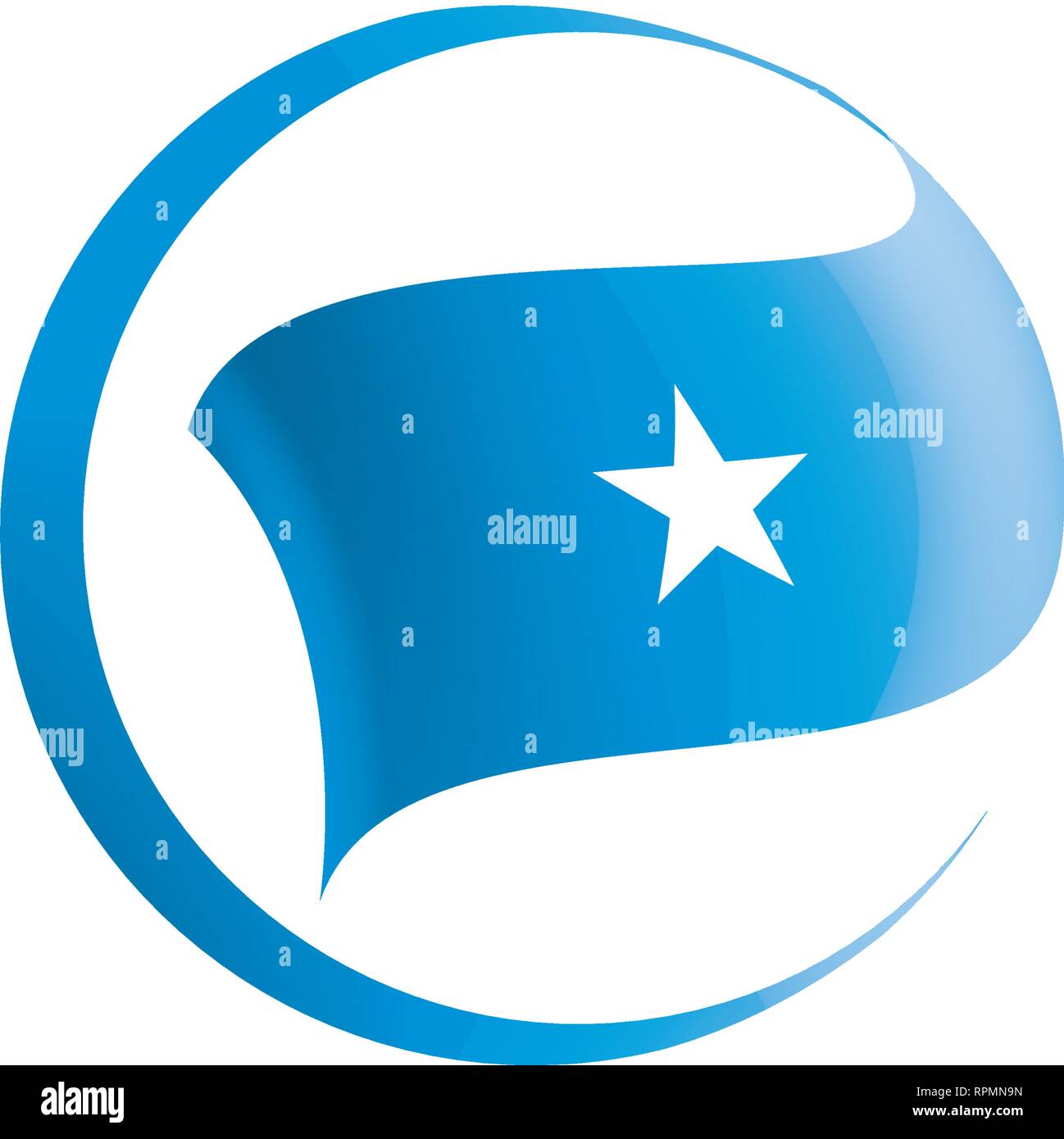 Somalia flag, vector illustration on a white background Stock Vector ...