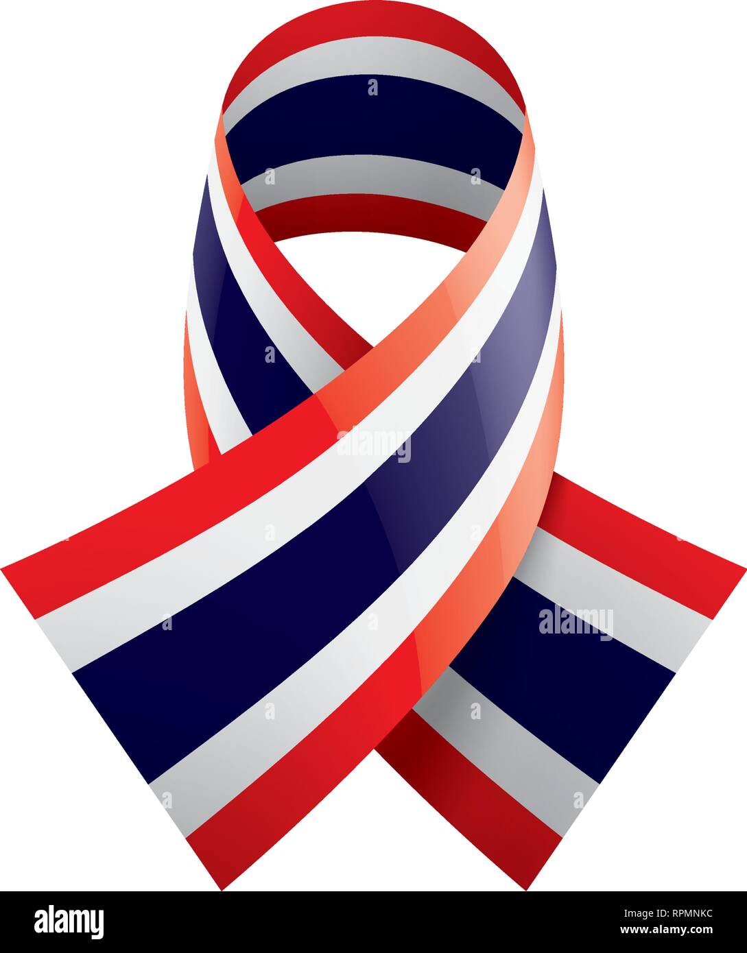 Thailand flag, vector illustration on a white background Stock Vector ...