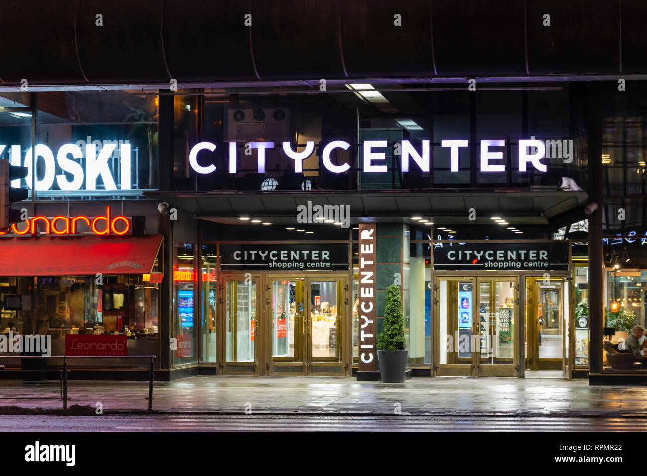 Citycenter in Helsinki Finland Stock Photo - Alamy