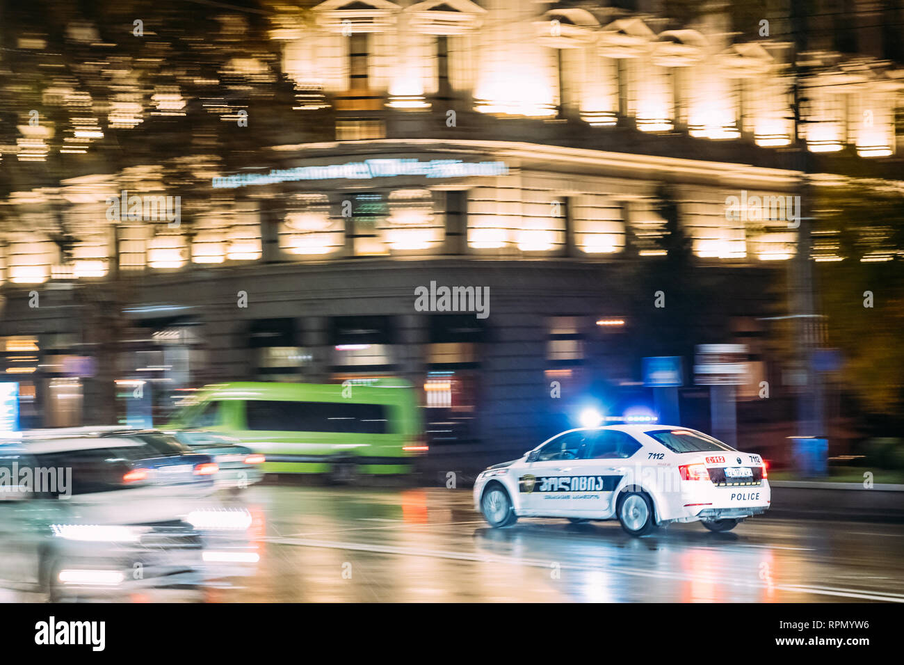 Georgia tbilisi police car hi-res stock photography and images - Alamy