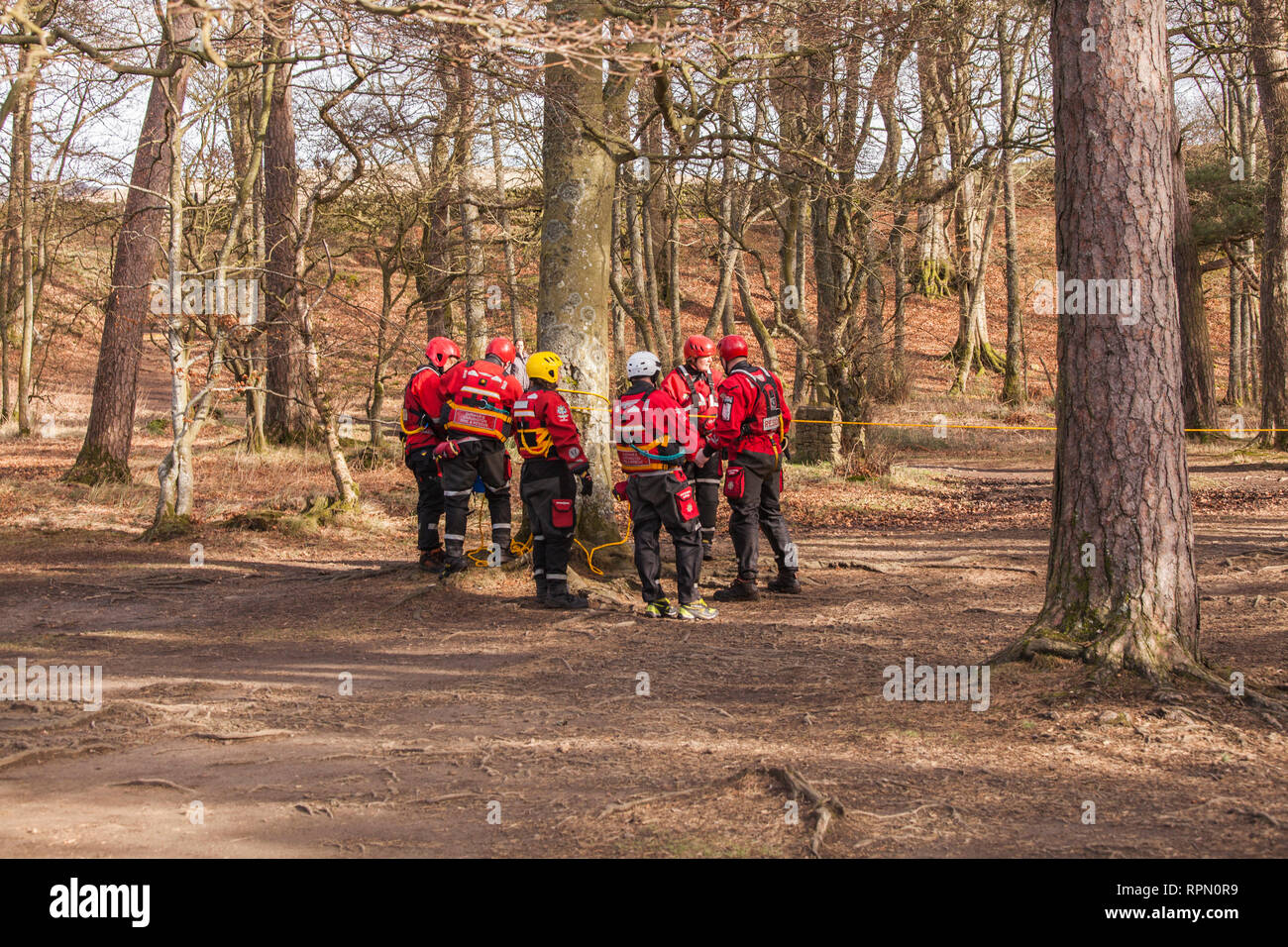 Durham and Darlington Fire and Rescue teams on a water rescue training ...