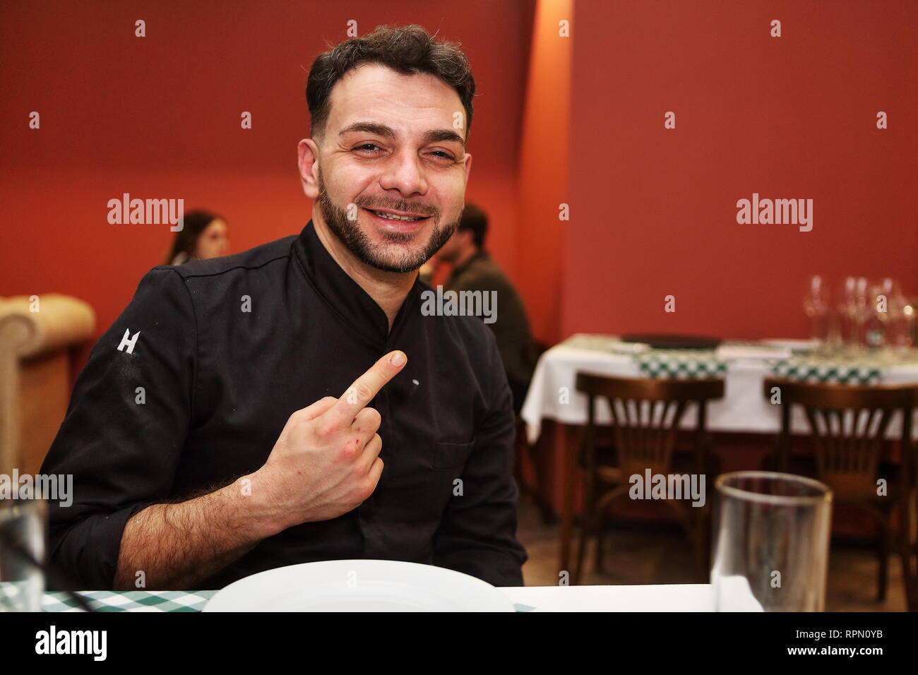 Kiev South Italian ristorante Via Napoli chef Vincenzo De Liso in his ...