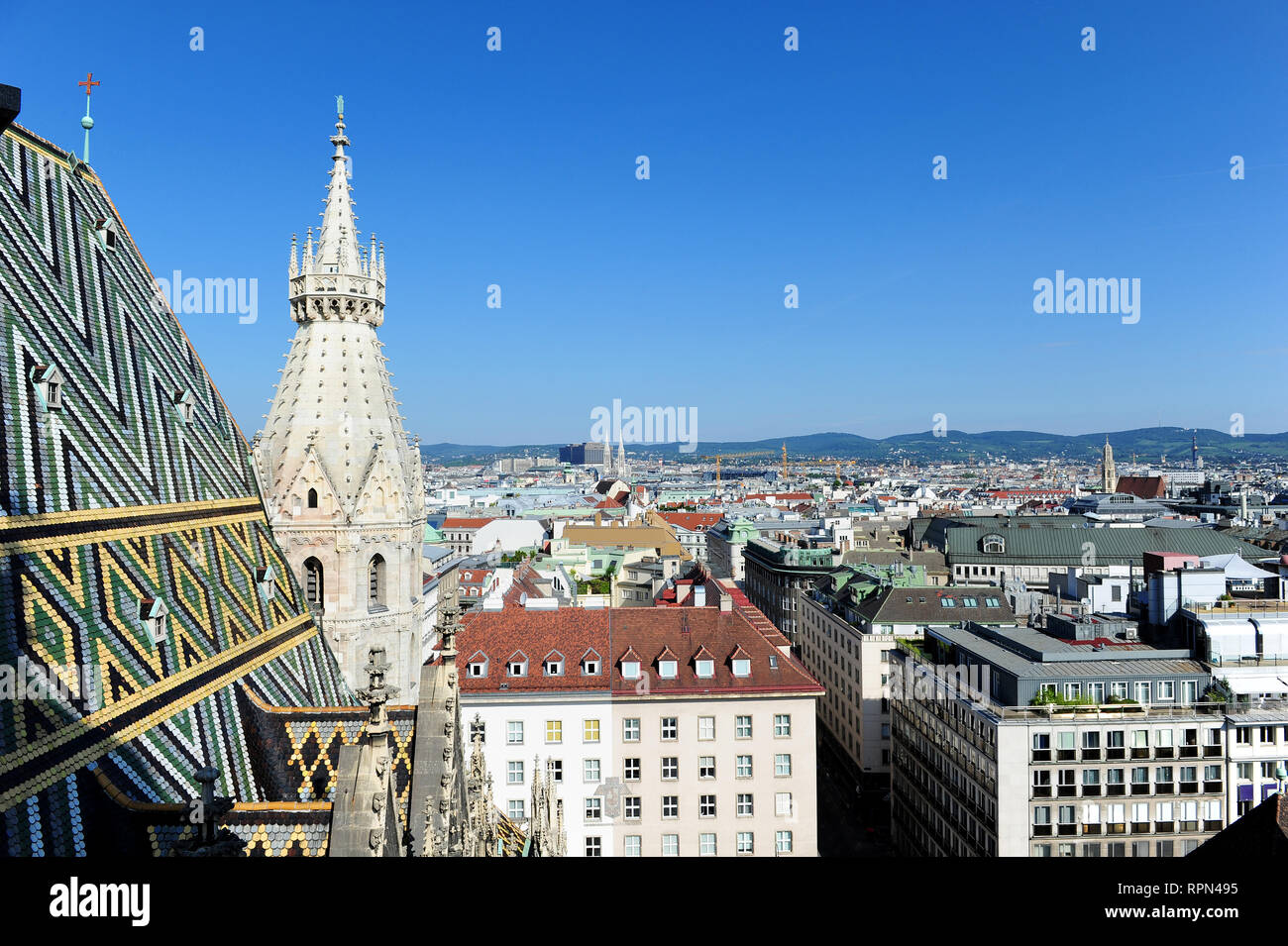 Vienna birds eye view hi-res stock photography and images - Alamy