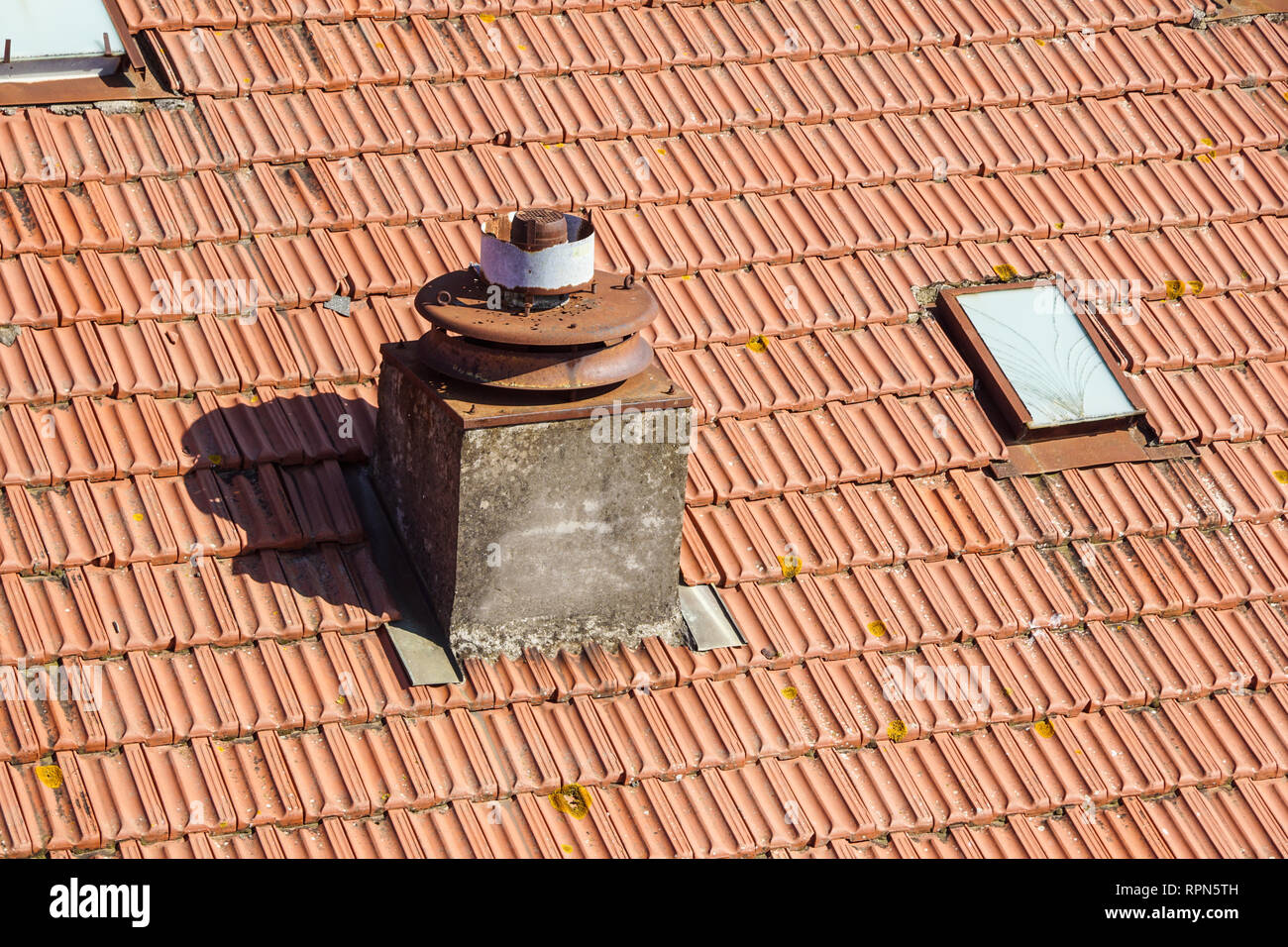Close up view brick chimney hi-res stock photography and images - Alamy