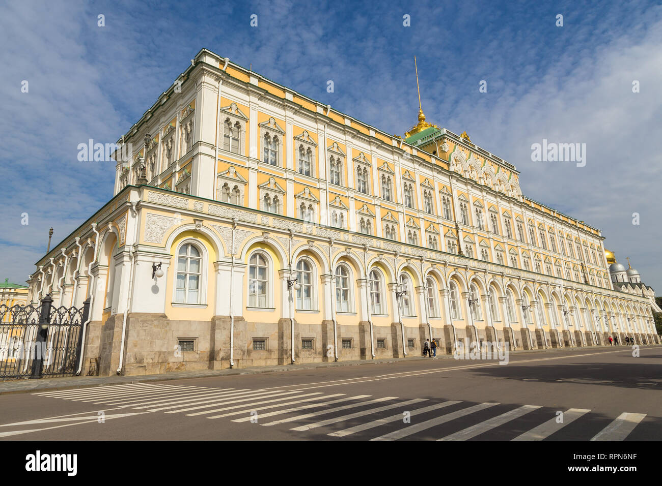 Moscow, Russia- 22 September 2014: View of the Grand Kremlin Palace ...