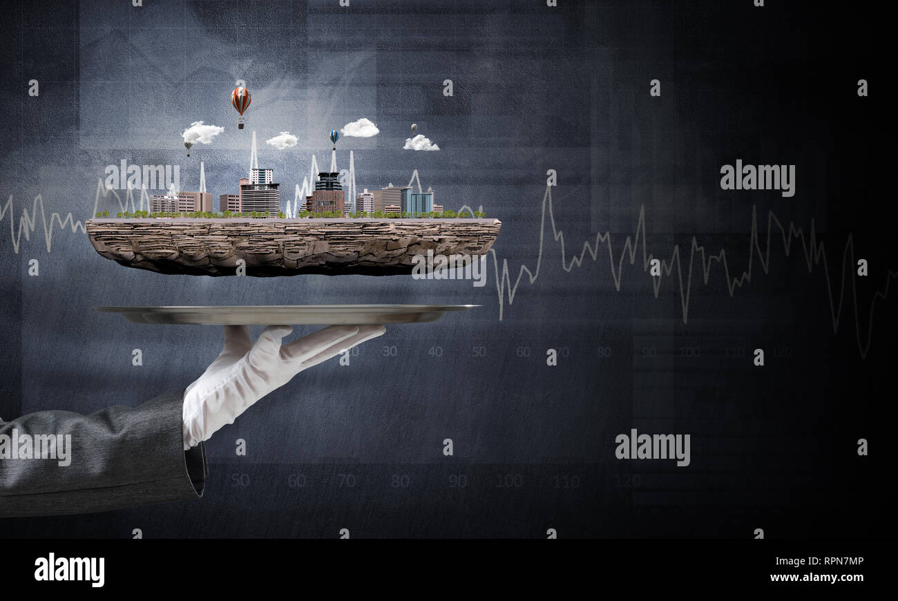 Concept of modern urban development Stock Photo - Alamy