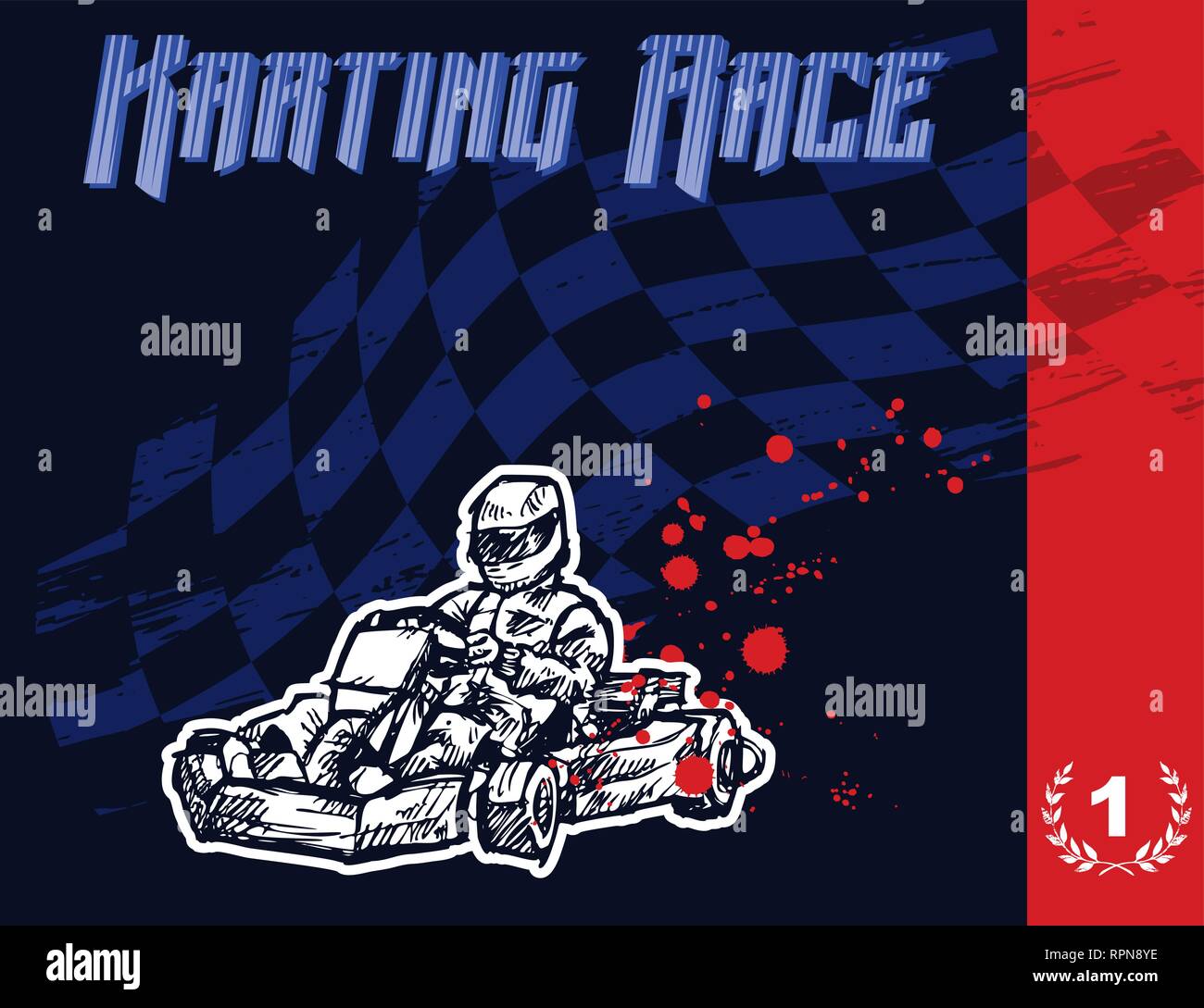 Karting vector vectors hi-res stock photography and images - Alamy