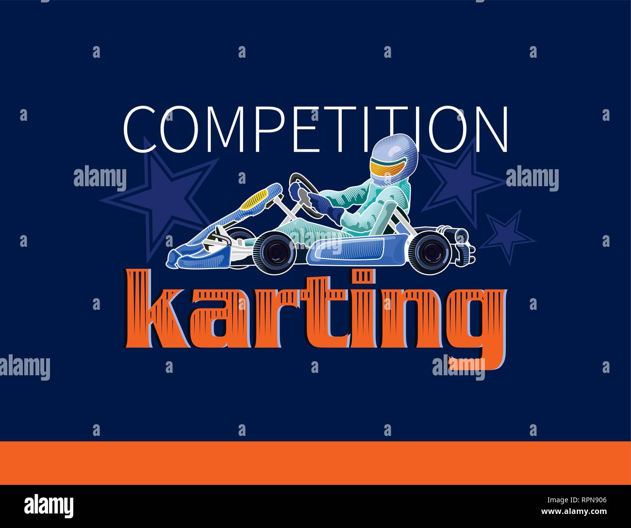 Karting vector vectors hi-res stock photography and images - Alamy