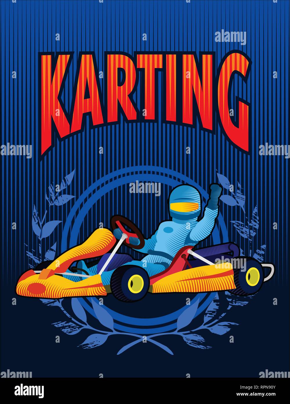 Karting vector vectors hi-res stock photography and images - Alamy