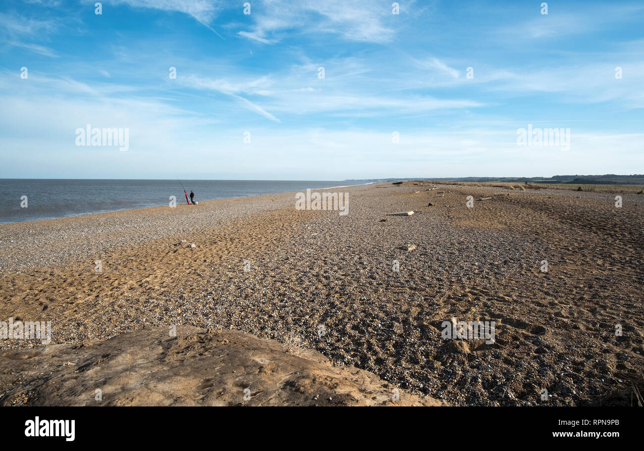 Barren shingle beach at Cley next the Sea, Norfolk, UK Stock Photo - Alamy