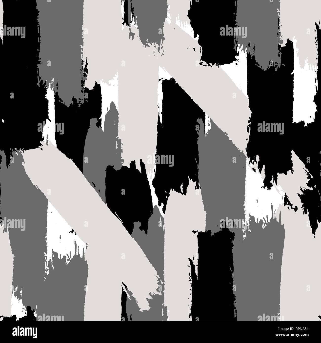 Painted pattern. Seamless brush stroke lines. Paintbrush background ...