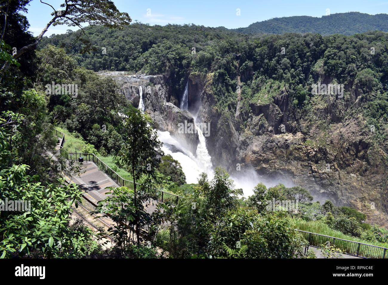 A view of Barron Falls located at Kuranda Rainforest Stock Photo - Alamy