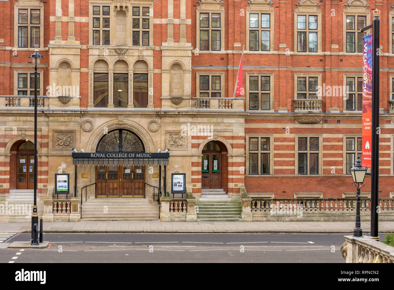 The Royal College of Music, a distinguished music conservatory with a ...