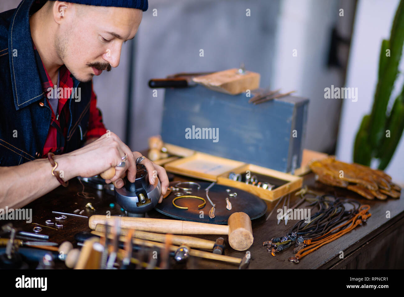 Factory production precious metals industrial hi-res stock photography ...