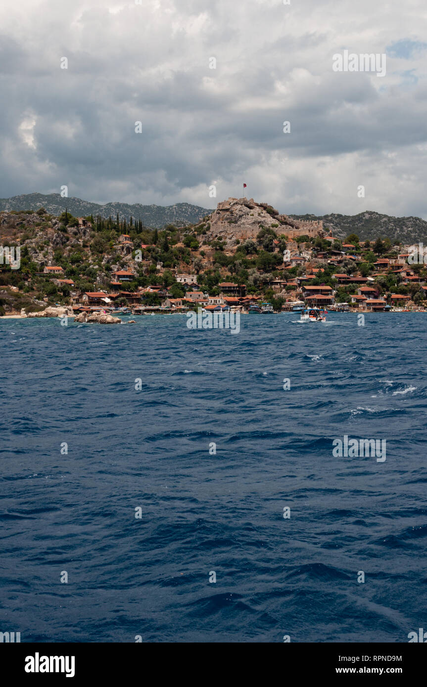 Village Kaleky, ancient Simena, Antalya Stock Photo - Alamy