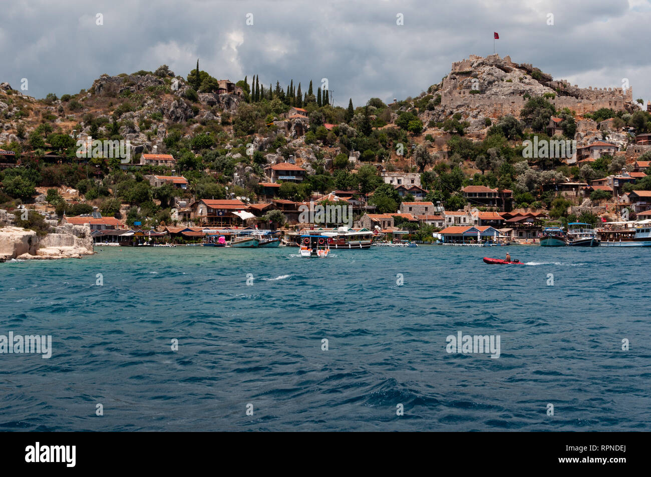 Village Kaleky, ancient Simena, Antalya Stock Photo - Alamy