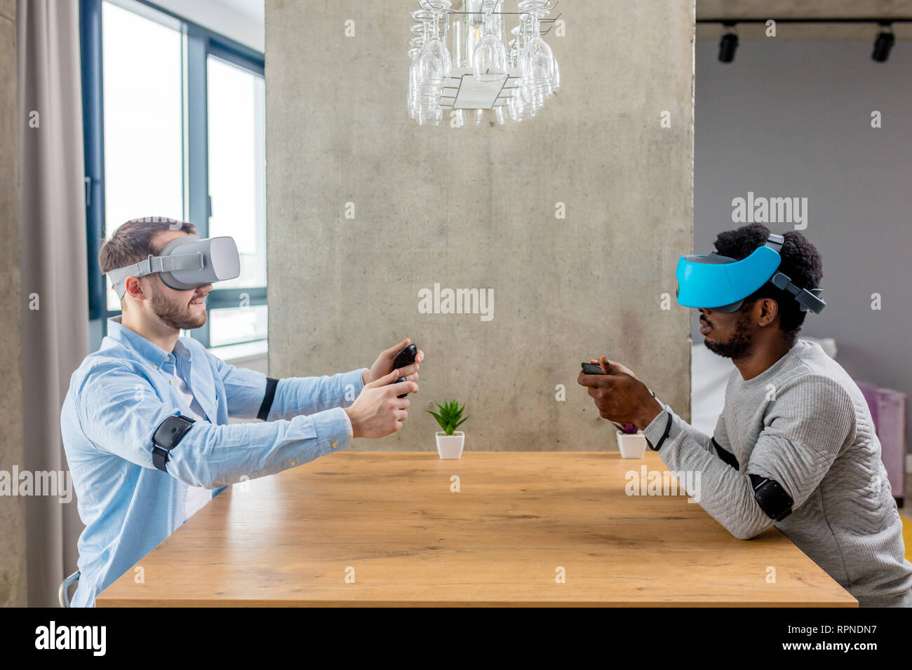 Two people standing opposite each other hi-res stock photography and ...