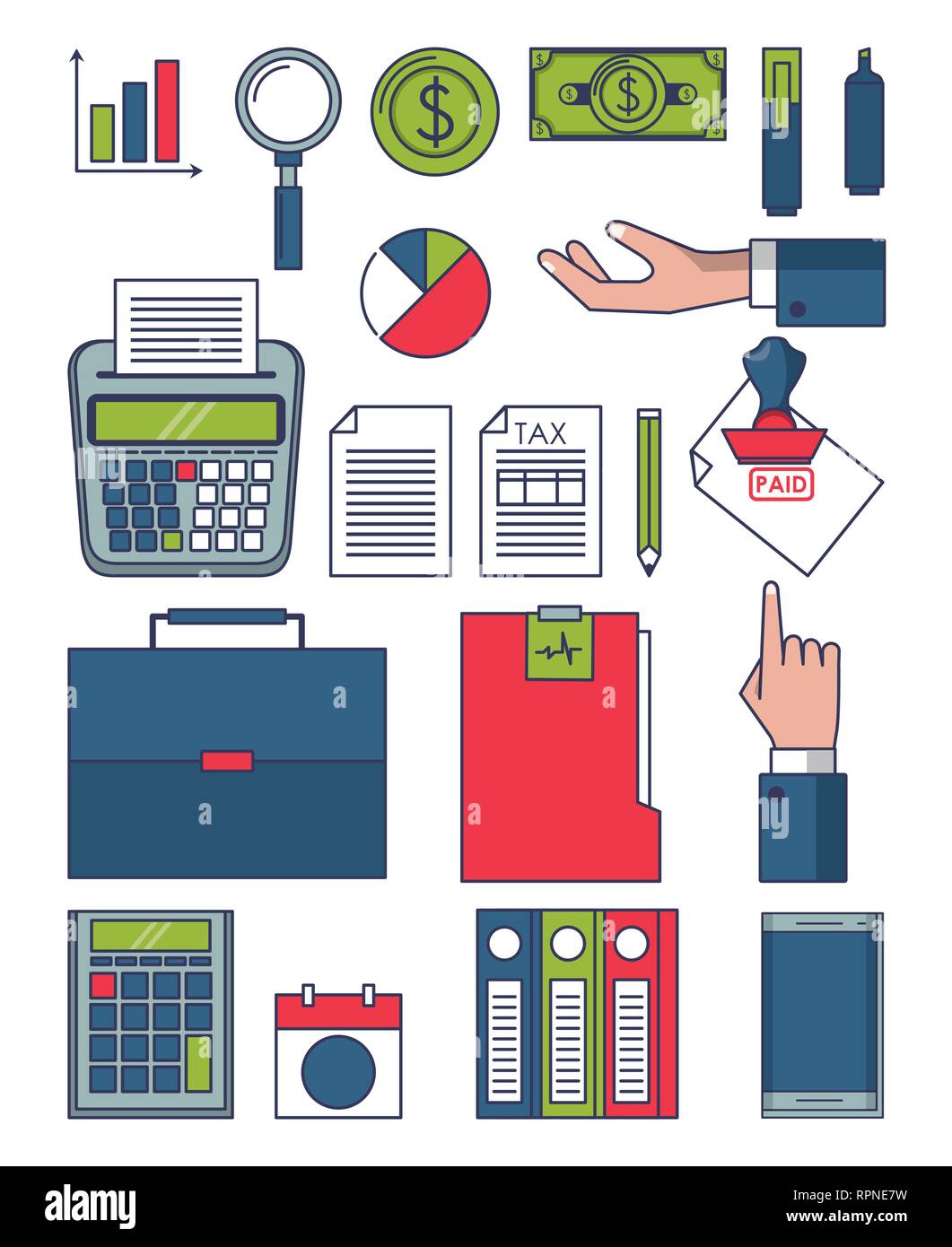 Collection of taxes Stock Vector Images - Alamy