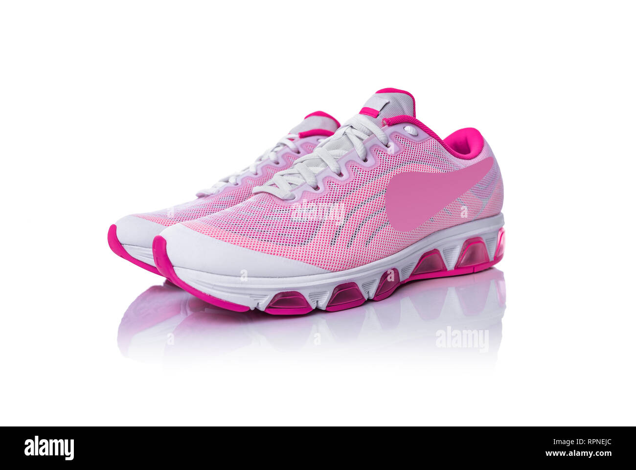 Pink running shoes hi-res stock photography and images - Alamy