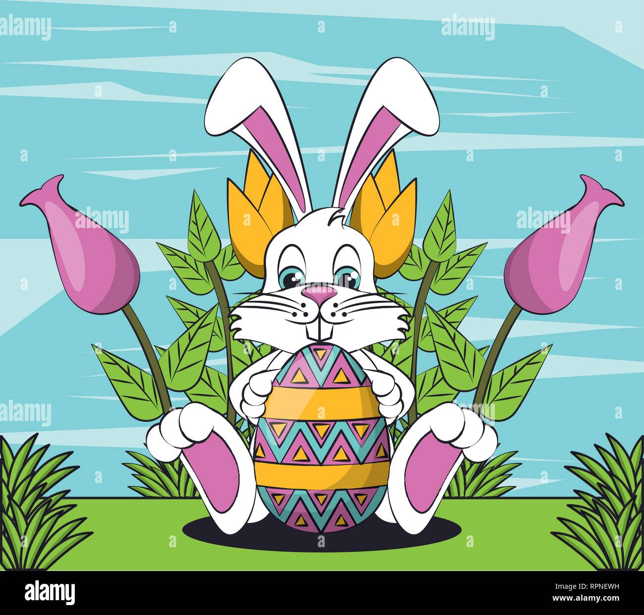 Easter day cartoon Stock Vector Image & Art - Alamy
