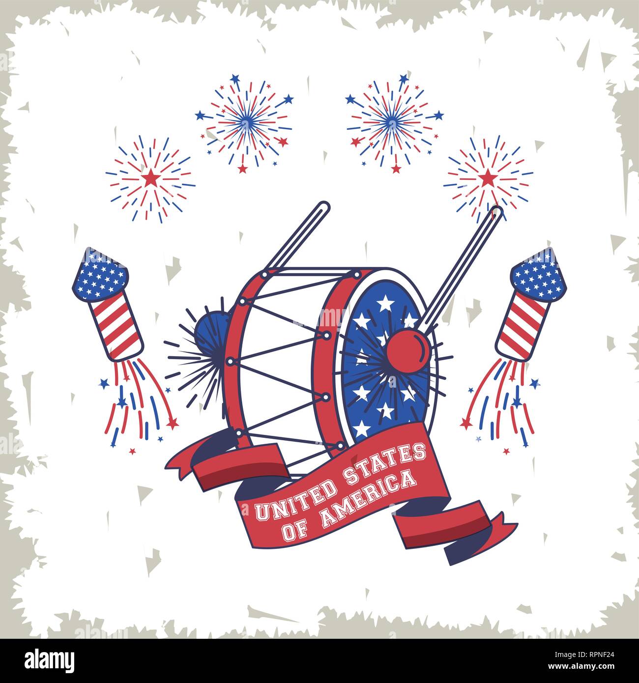 United States of America poster Stock Vector Image & Art - Alamy