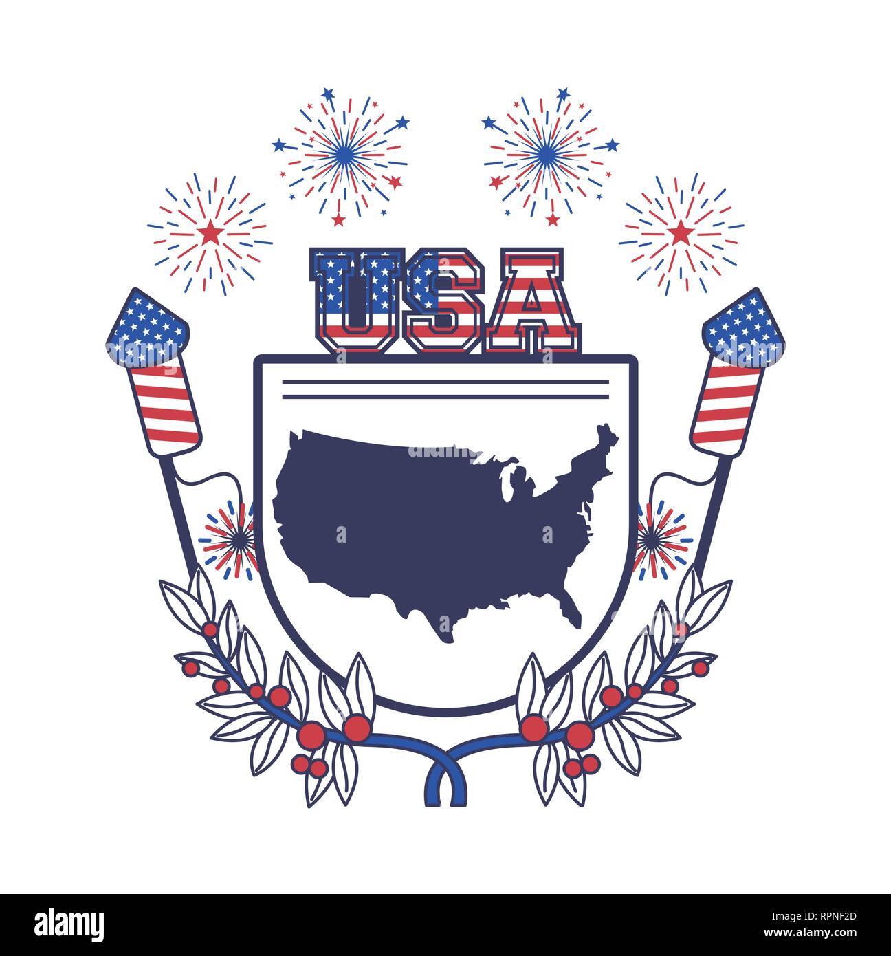 United States of America poster Stock Vector Image & Art - Alamy