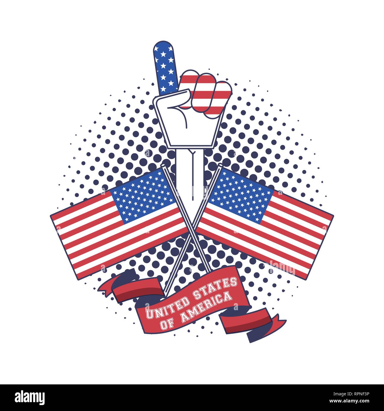 United States of America poster Stock Vector Image & Art - Alamy