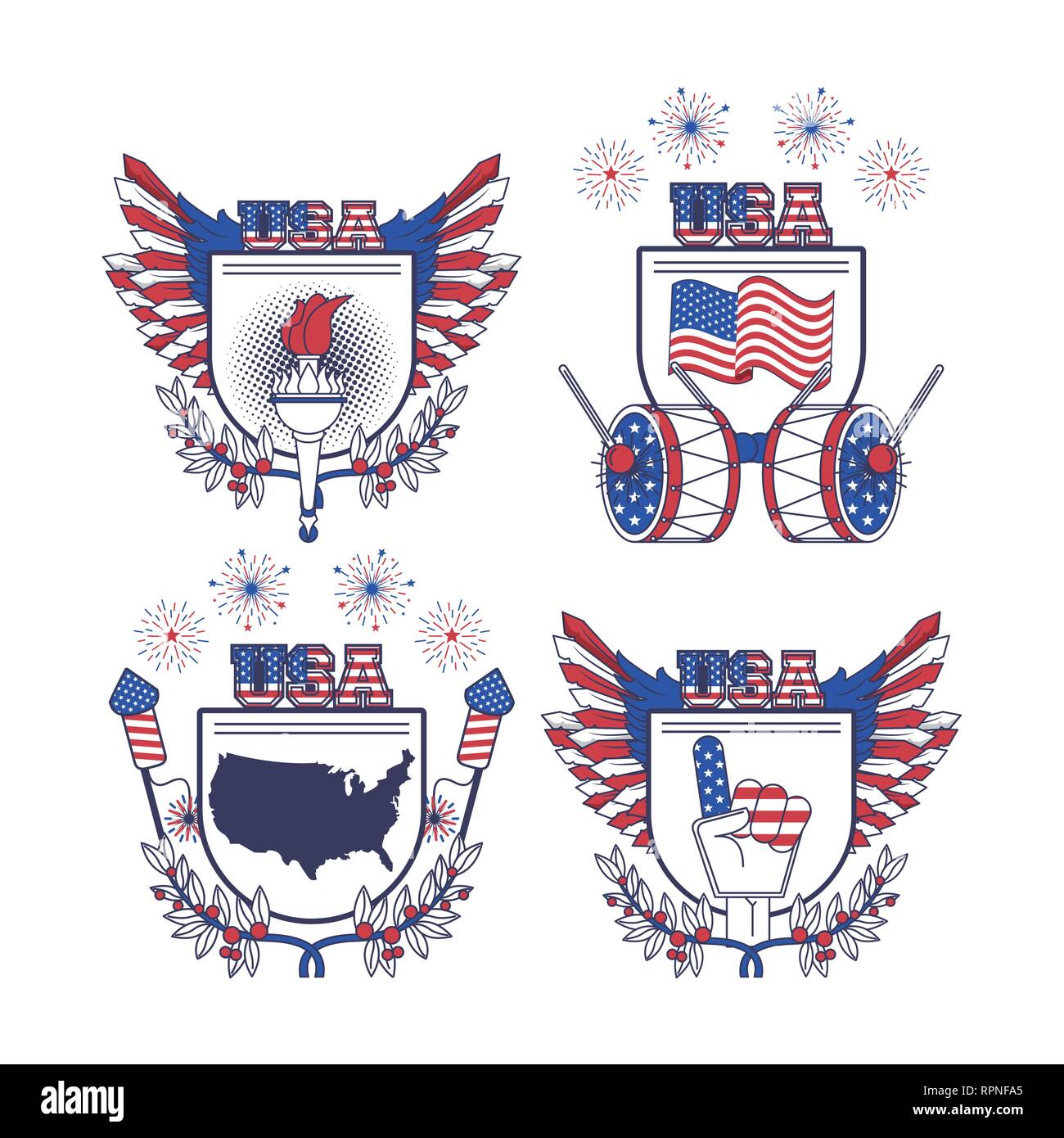 United States of America poster Stock Vector Image & Art - Alamy