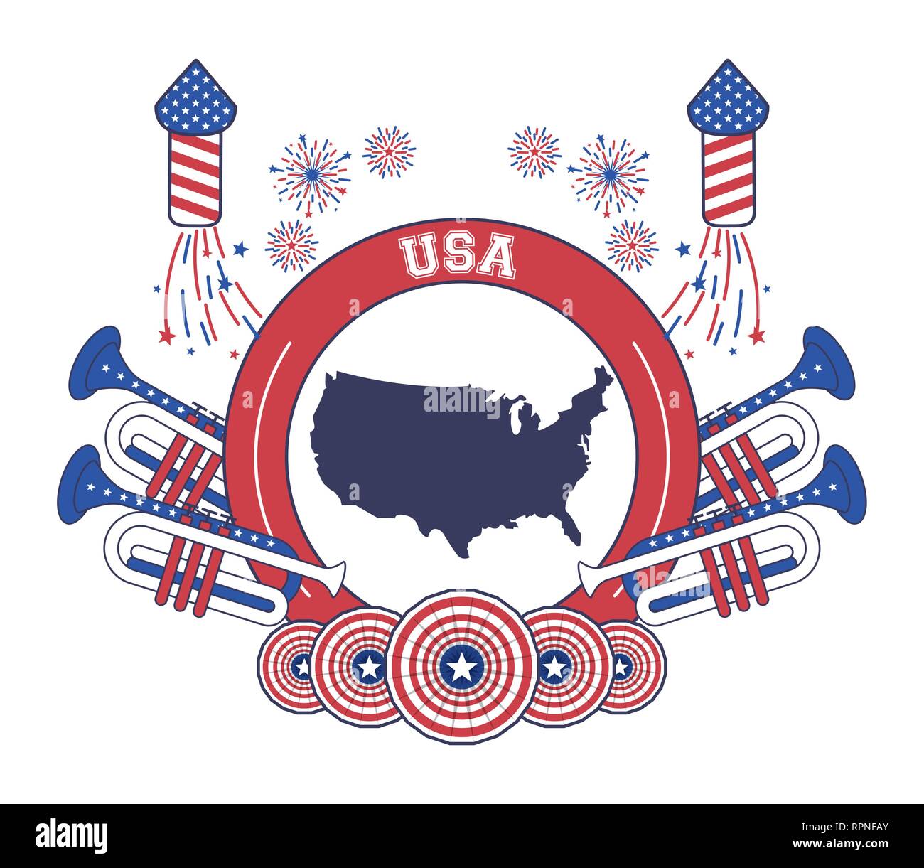 United States of America poster Stock Vector Image & Art - Alamy