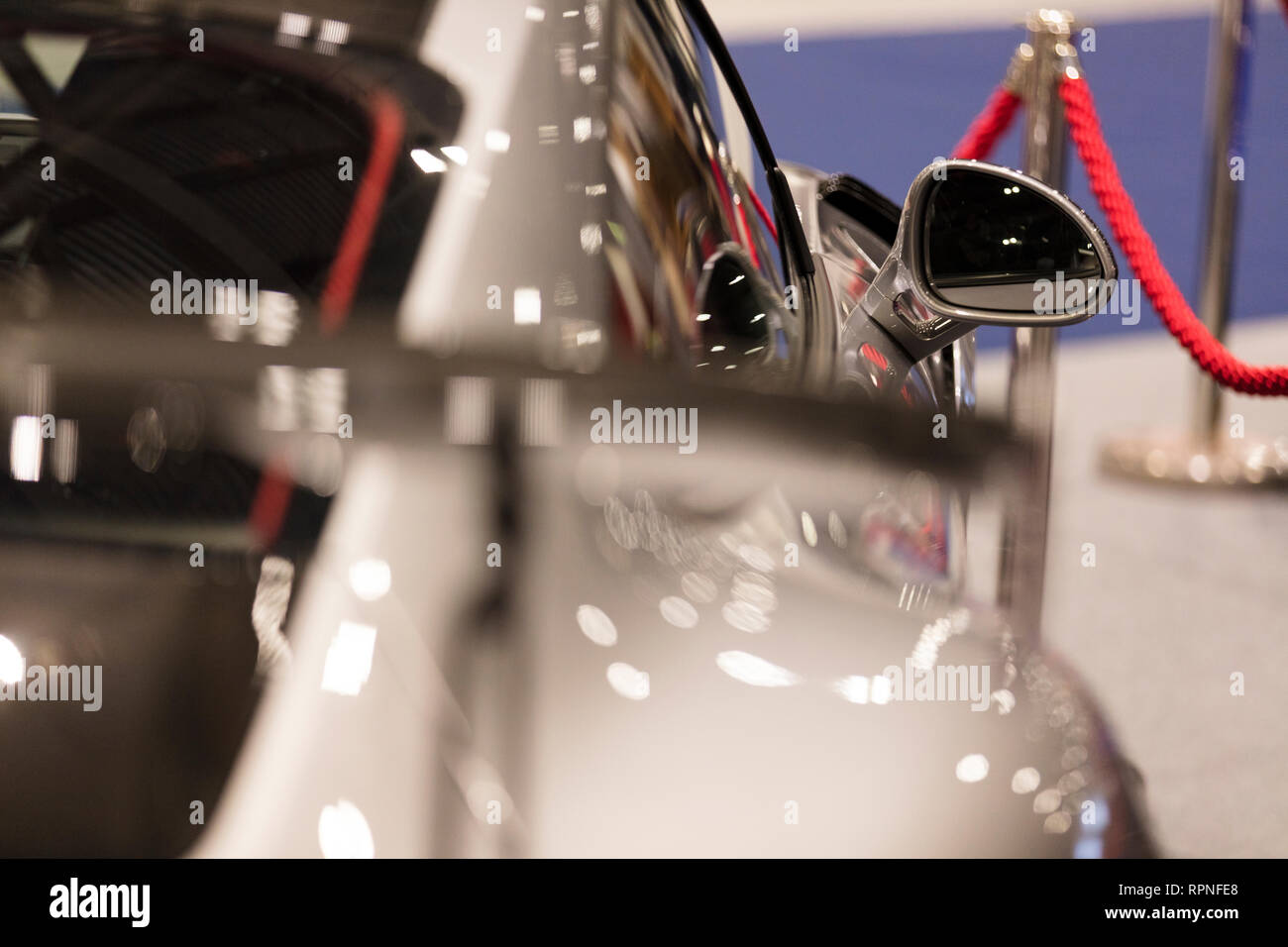 Wing mirror on a modern luxury sports car Stock Photo - Alamy