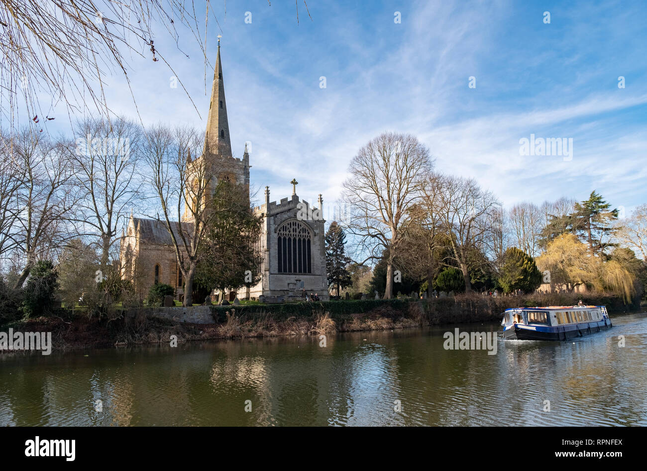 William shakespeare is buried in the holy trinity church hi-res stock ...