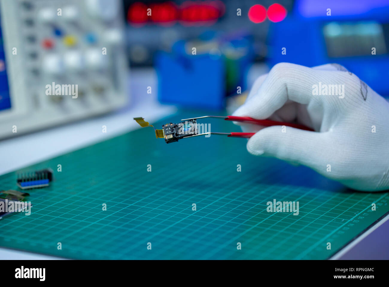 CCD mobile phone camera in the laboratory Stock Photo - Alamy