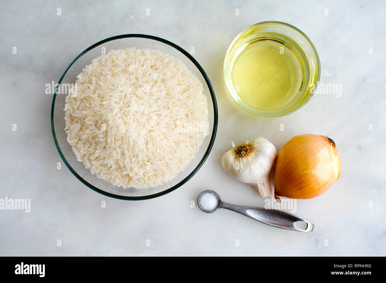 Brazilian Rice Ingredients Stock Photo - Alamy