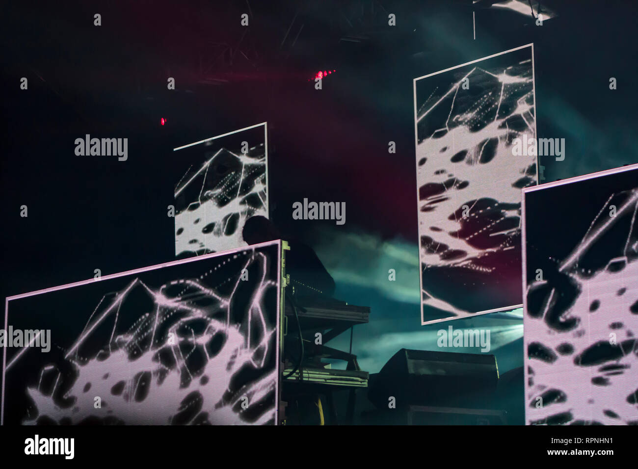 Aphex Twin stage at Primavera Sound in Porto, Portugal 2017 Stock Photo ...