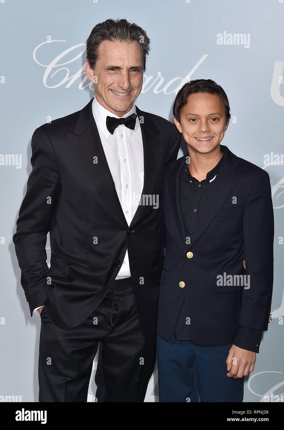 LOS ANGELES, CA - FEBRUARY 21: Lawrence Bender (L) and Misha Bender ...