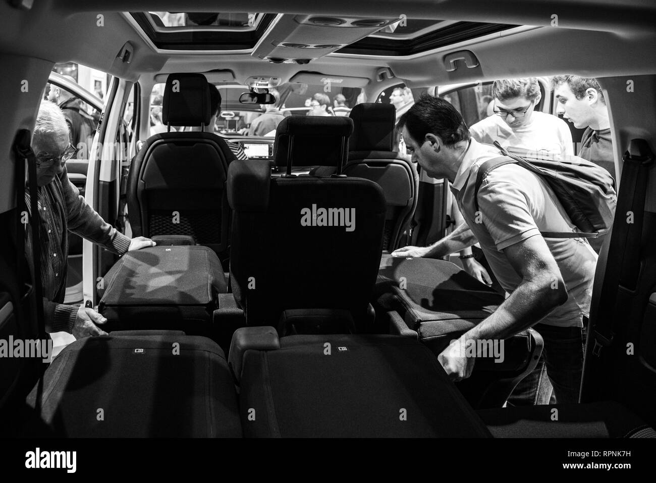 Van seat Black and White Stock Photos & Images - Alamy