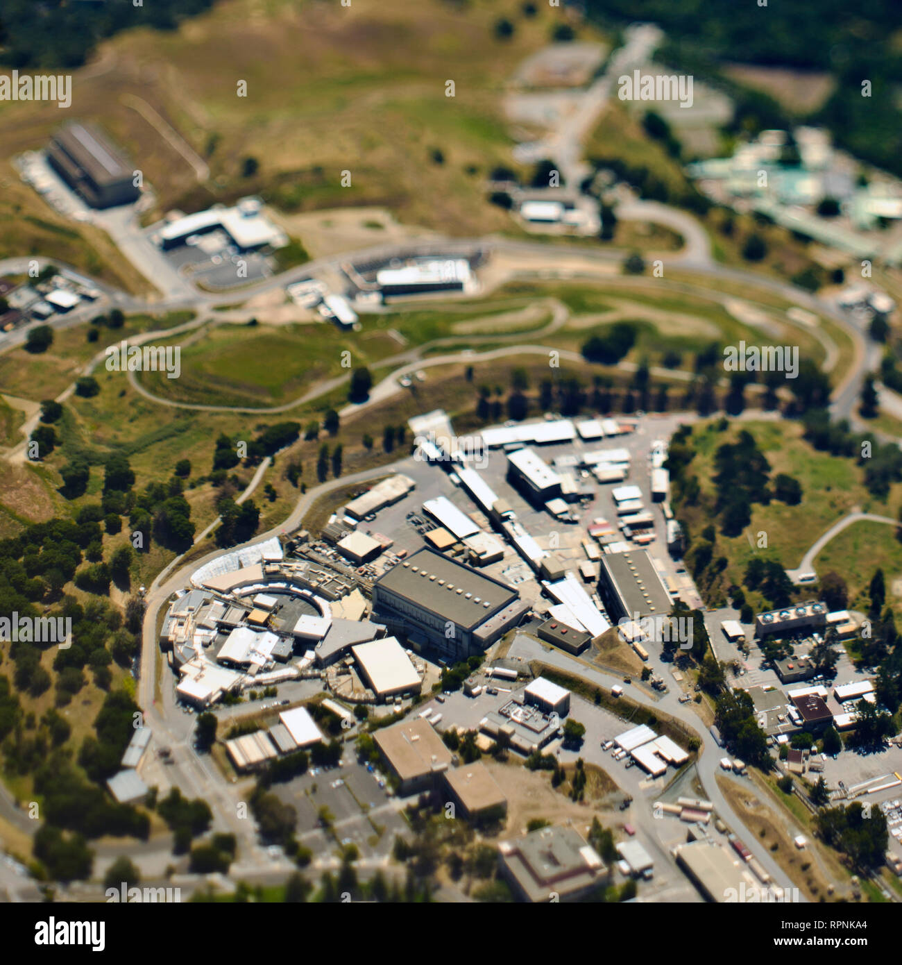 Aerial View of Commercial Buildings Stock Photo - Alamy