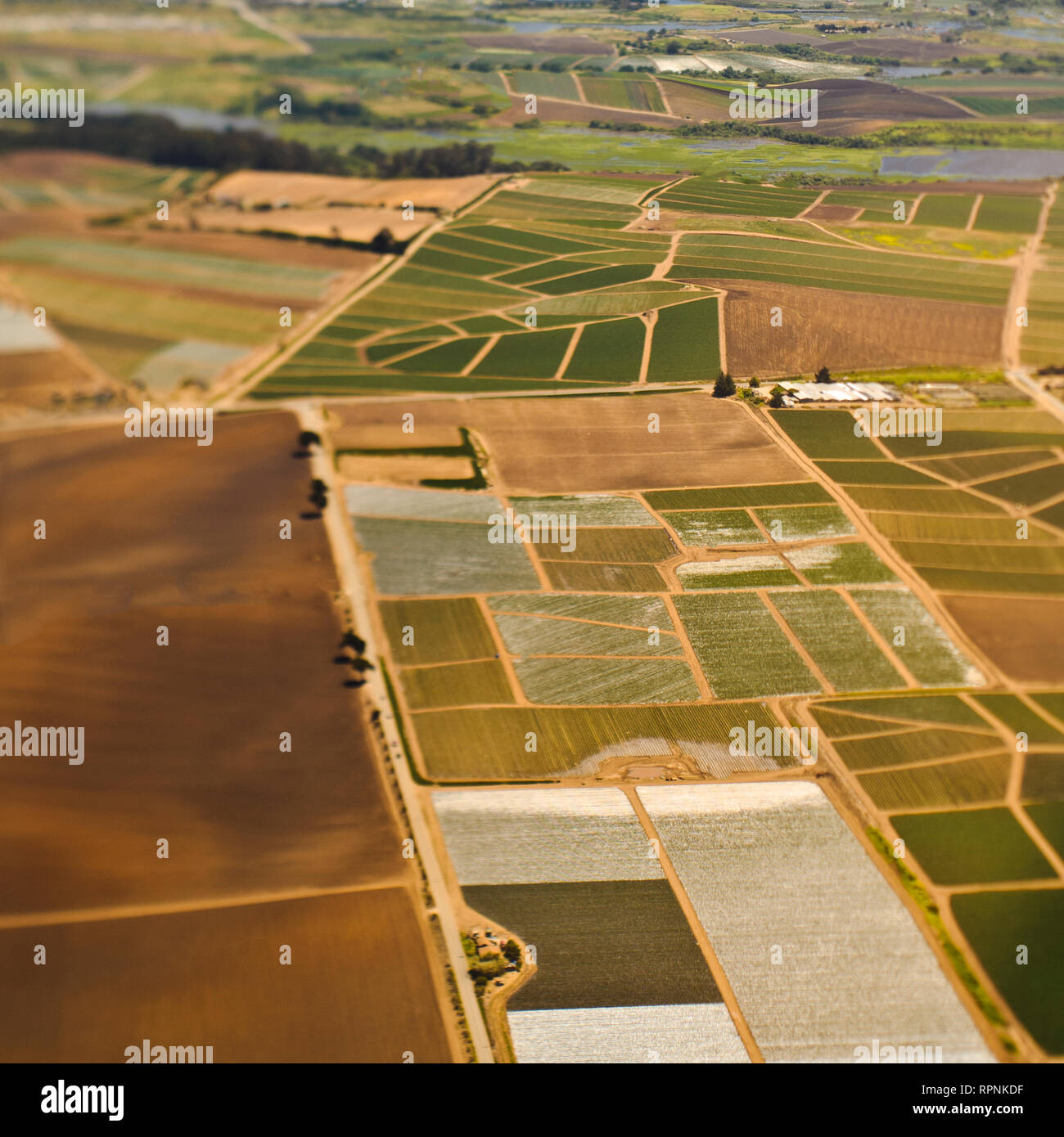 Aerial View of Agricultural Farmland Stock Photo - Alamy