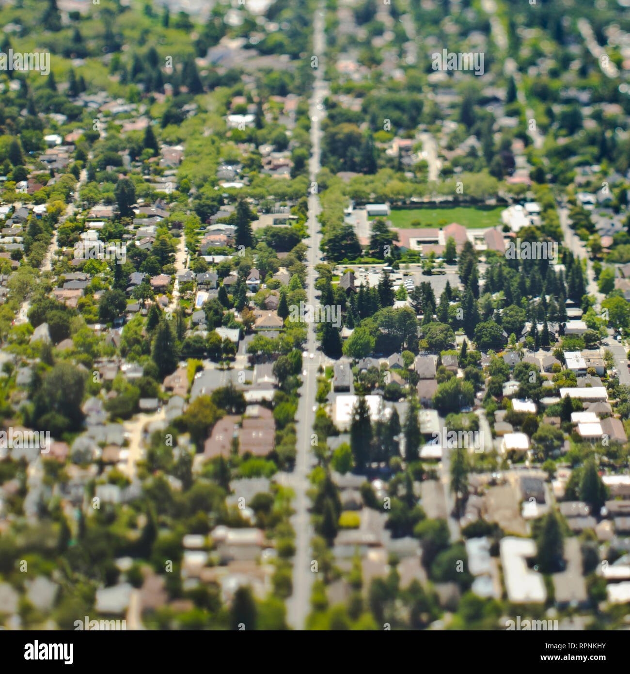 Aerial View of a Suburban Neighborhood Stock Photo - Alamy