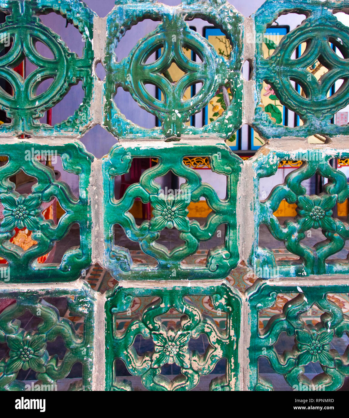 Screen of Glazed Ceramic Tiles Stock Photo - Alamy