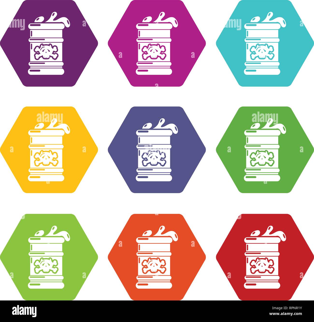 Barrel icons set 9 vector Stock Vector Image & Art - Alamy