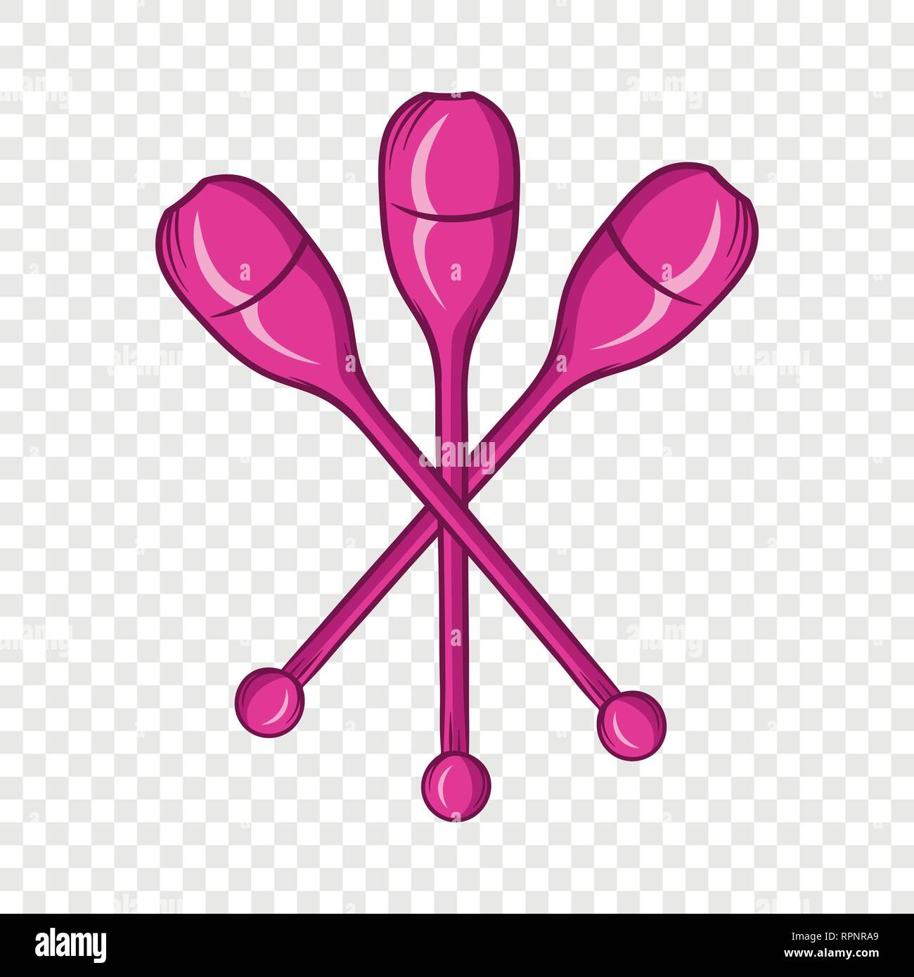 Juggling clubs icon, cartoon style Stock Vector Image & Art - Alamy